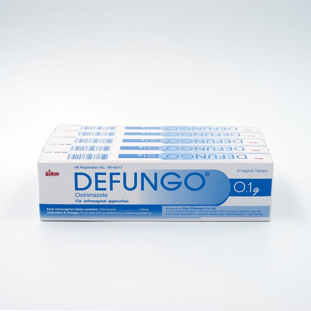 DEFUNGO VAGINAL TAB 100mg 6'S/BOX